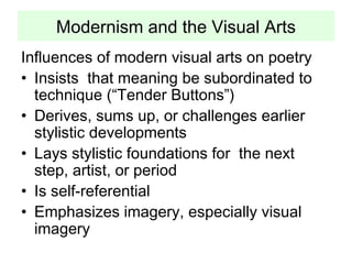Modernisn and the Visual Arts | PPT