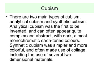 Modernisn and the Visual Arts | PPT