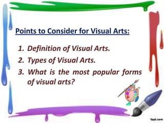 Visual arts and sculpture | PPTX