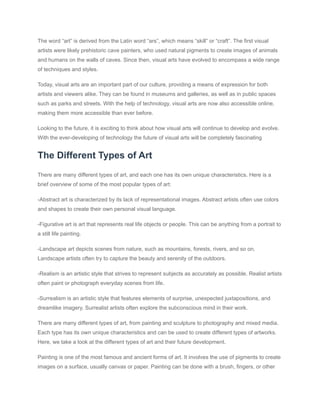 Visual Arts and their Future Development.pdf