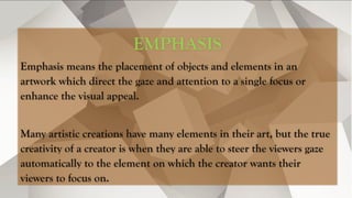 Lesson on Elements and Principles of Art | PPTX