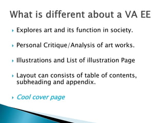 Visual arts extended essay | PPT