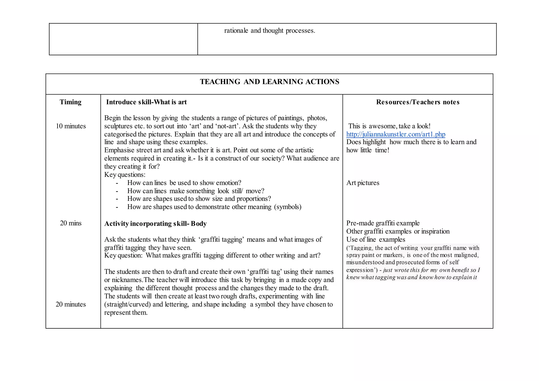 Visual arts lesson 1 | PPT