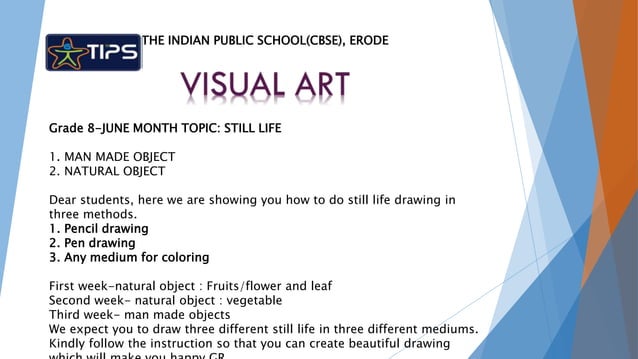 Visual art pencil shading | PPTX