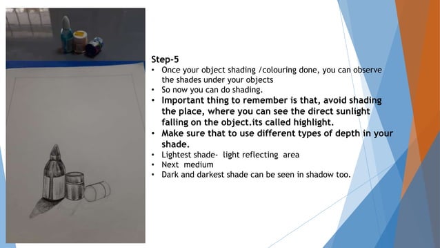 Visual art pencil shading | PPTX