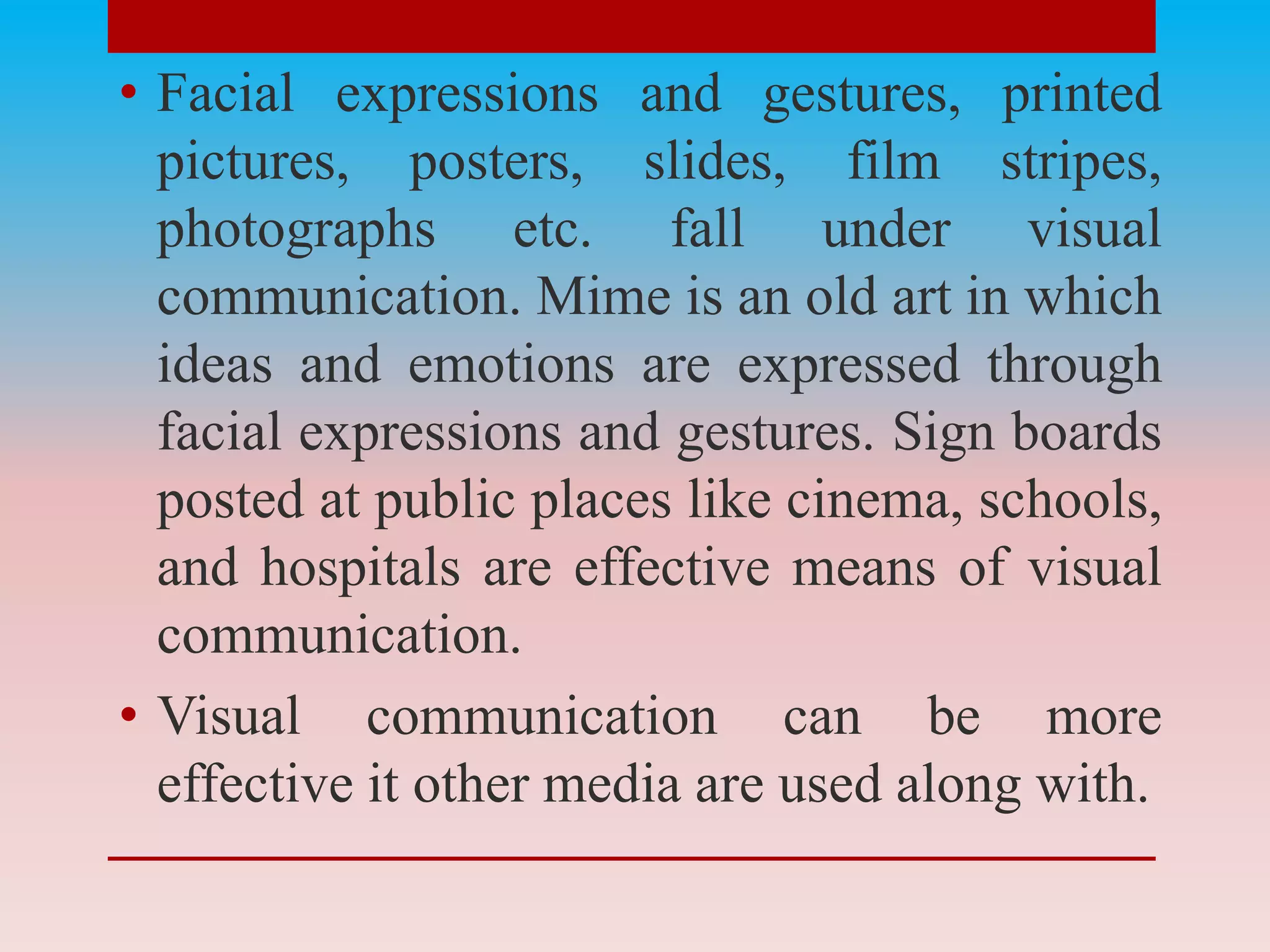 Visual & audio communication | PPTX