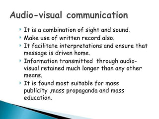 Visual & audio communication | PPTX