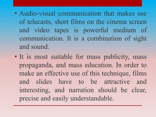 Visual & audio communication | PPTX