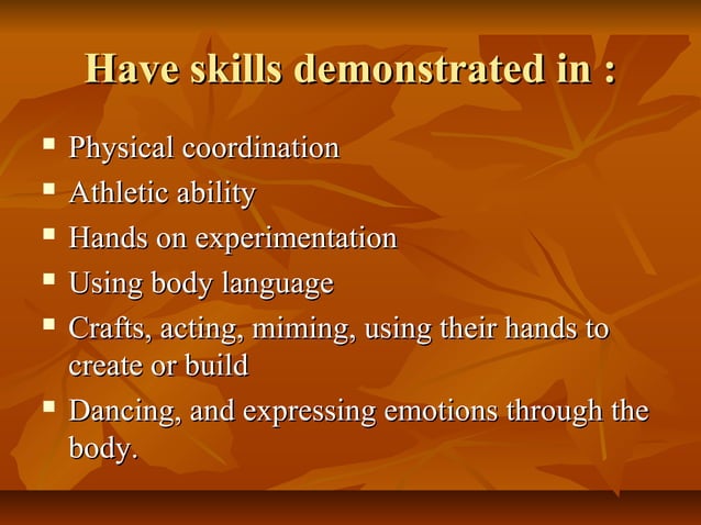 Visual, auditory and kinesthetic (vak) Model of Learning | PPT