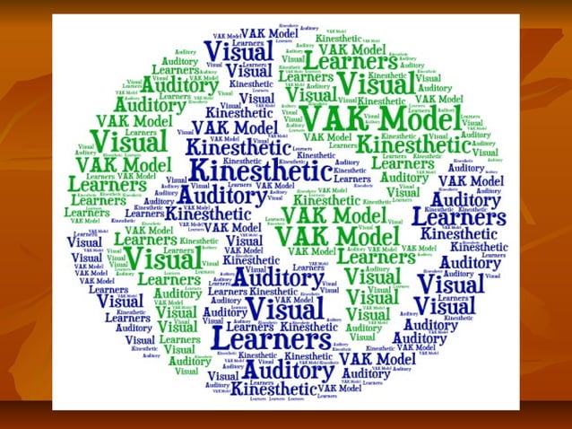 Visual, auditory and kinesthetic (vak) Model of Learning | PPT