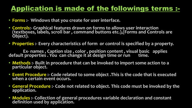 Visual basic | PPT Visual basic | PPT