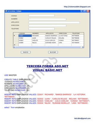 Visual Studio.Net - Sql Server | PDF