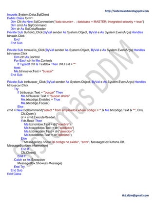 Visual Studio.Net - Sql Server | PDF