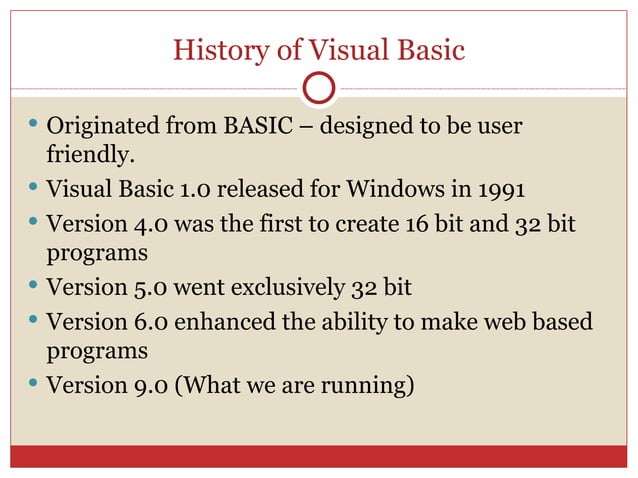 Visual basic | PPT