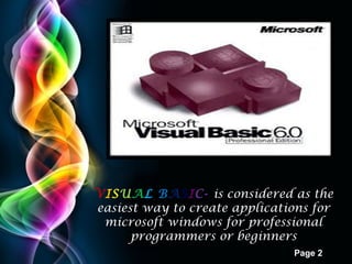 Visual basic | PPT