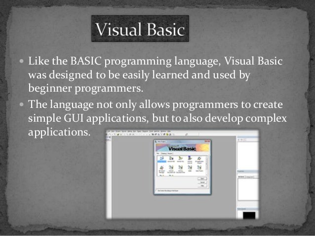 Visual basic