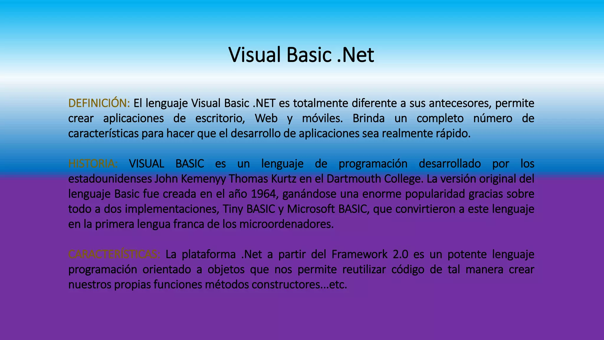 Visual basic .net