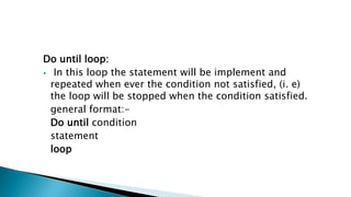 visual basic programming | PPTX | Programming Languages | Computing
