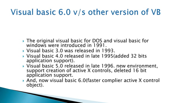 visual basic programming | PPTX
