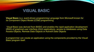 Visual basic | PPT