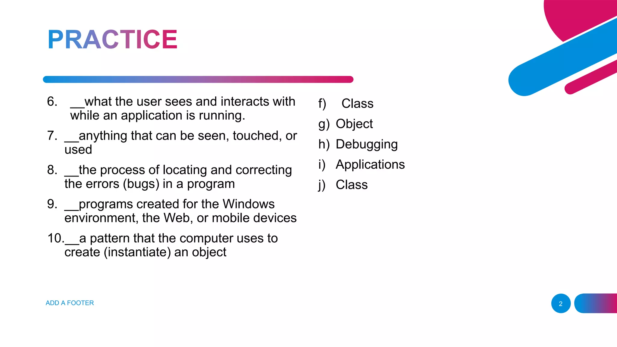 VISUAL BASIC.pptx | Programming Languages | Computing