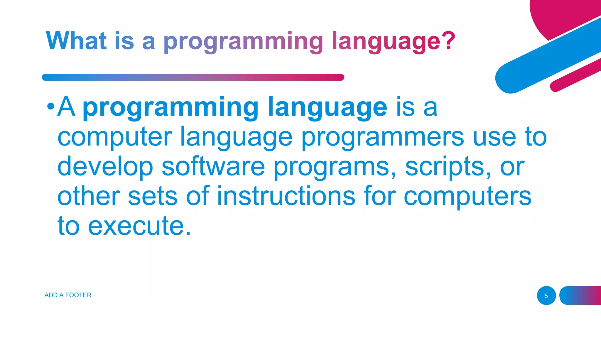 VISUAL BASIC.pptx | Programming Languages | Computing