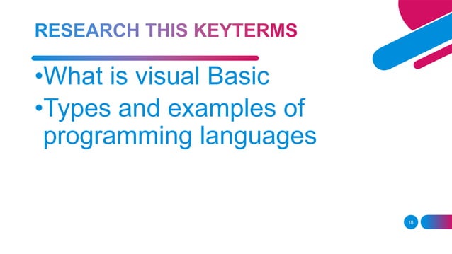 VISUAL BASIC.pptx | Programming Languages | Computing