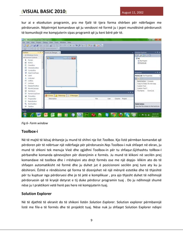Visual basic leksionet e mia | DOCX