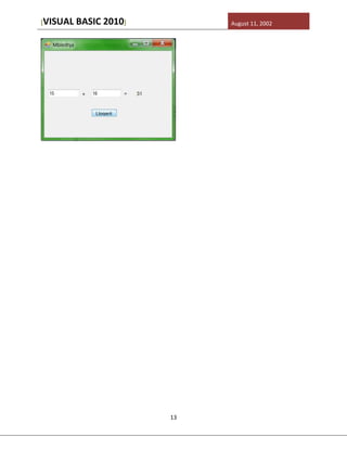 Visual basic leksionet e mia | DOCX