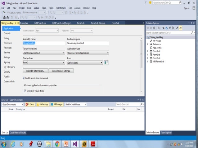 Visual Basic User Interface-VI