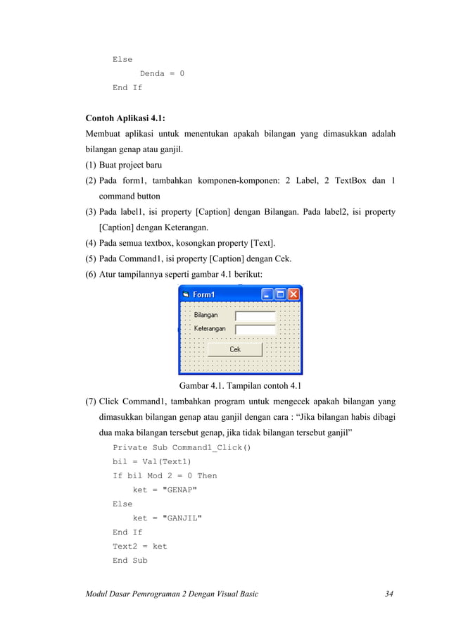 Ebook Mahir Visual basic 6 dari Dasar | PDF