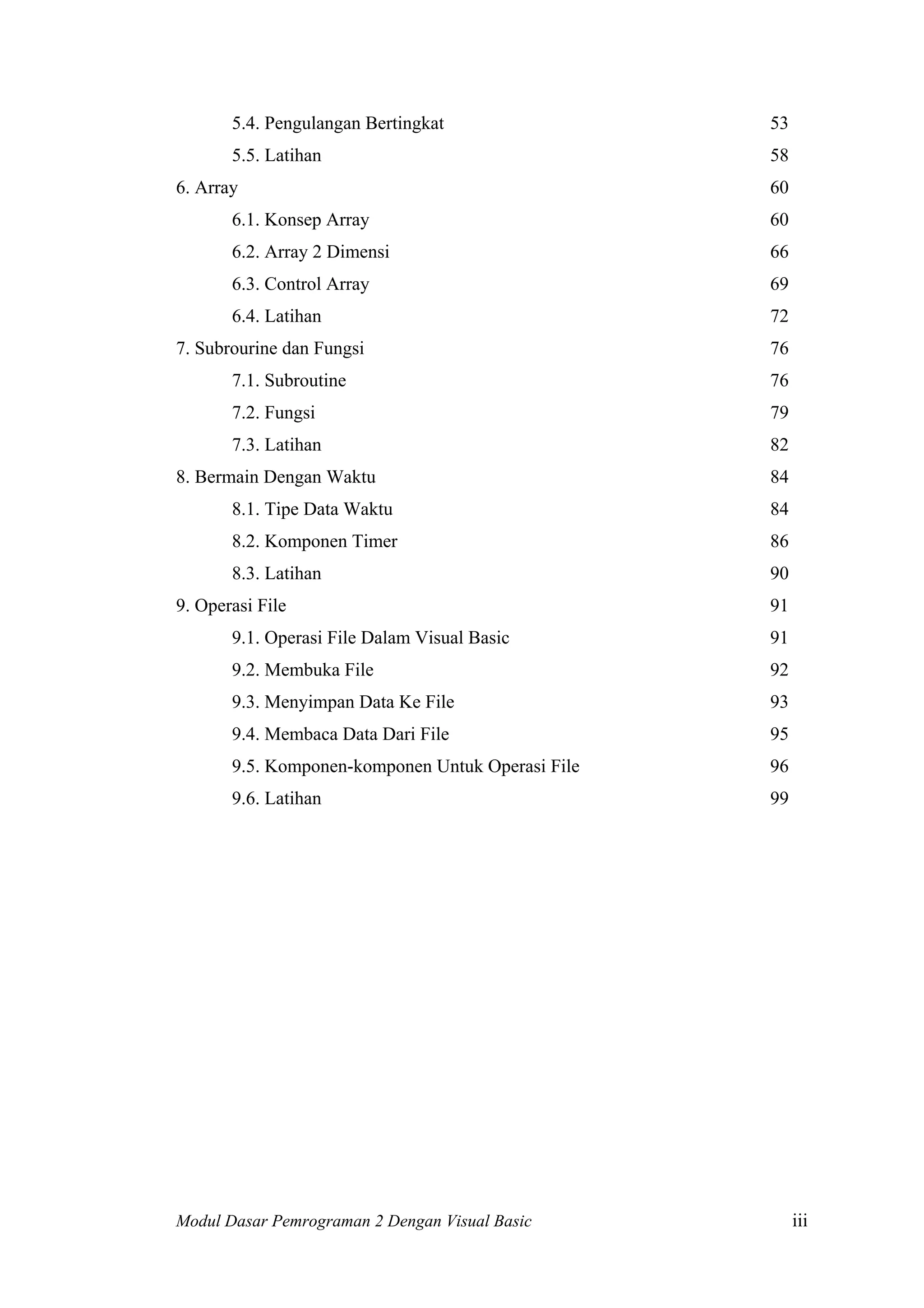 Belajar Visual Basic 6 Pdf 