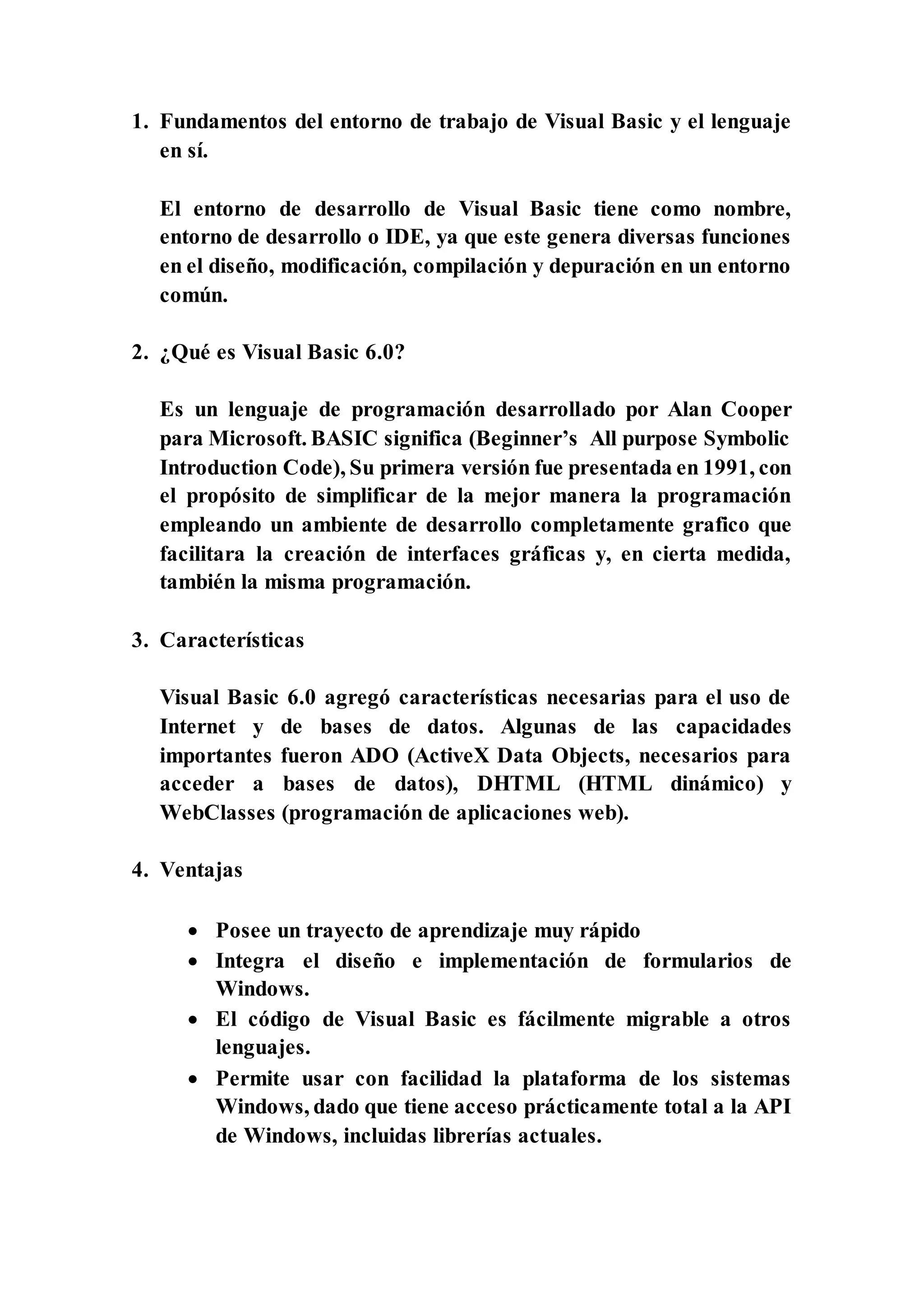 Visual basic 6.0 | DOCX