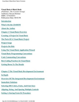Visual basic 6 black book | PDF