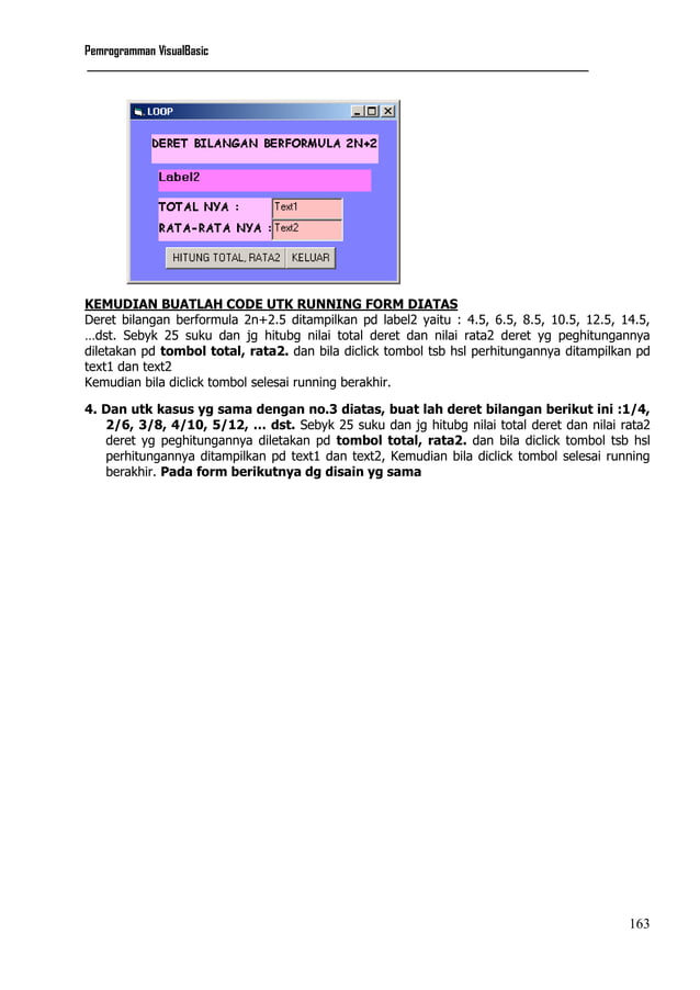 Visualbasic9 struktur perulangan | PDF