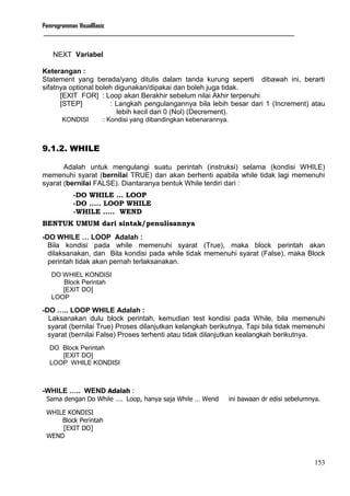 Visualbasic9 struktur perulangan | PDF