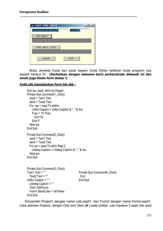 Visualbasic9 struktur perulangan | PDF