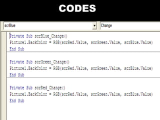 Visual Basic Codes And Screen Designs | PPT
