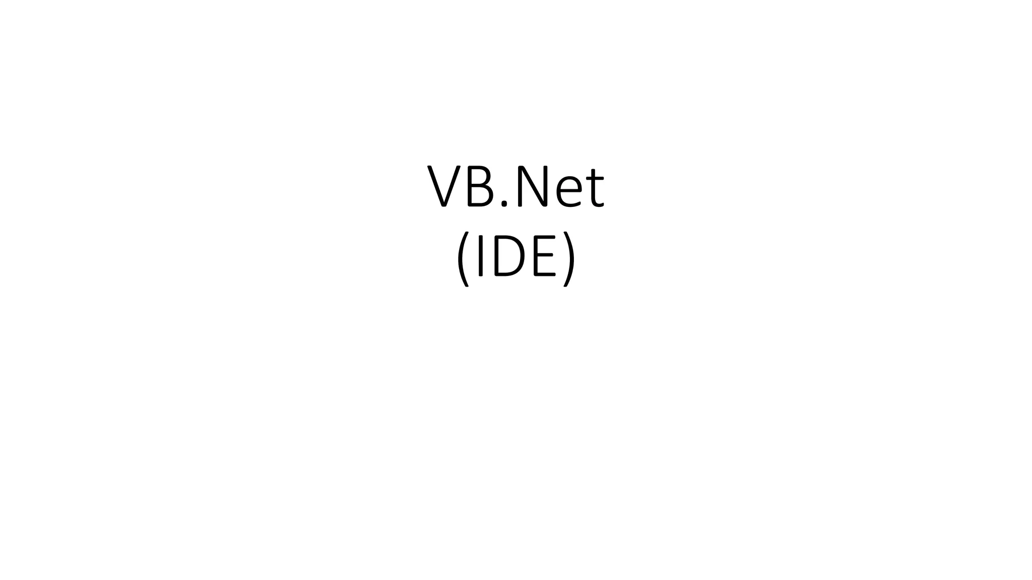 Introduction to Visual basic IDE presentation.pdf