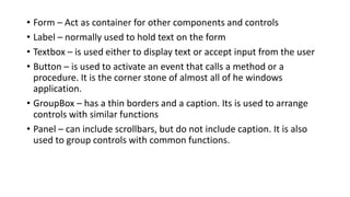 Introduction to Visual basic IDE presentation.pdf