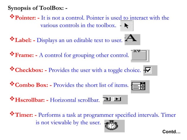 VISUALBASIC_intro.ppt this file is required for BCA students. | PPT