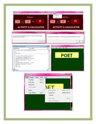 Visual basic menu | PDF