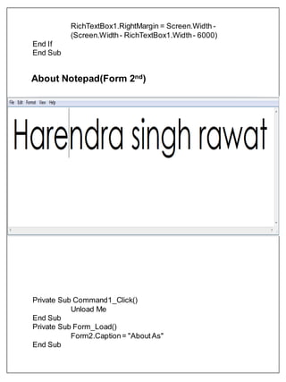 Harendra Singh,BCA Third Year | PDF