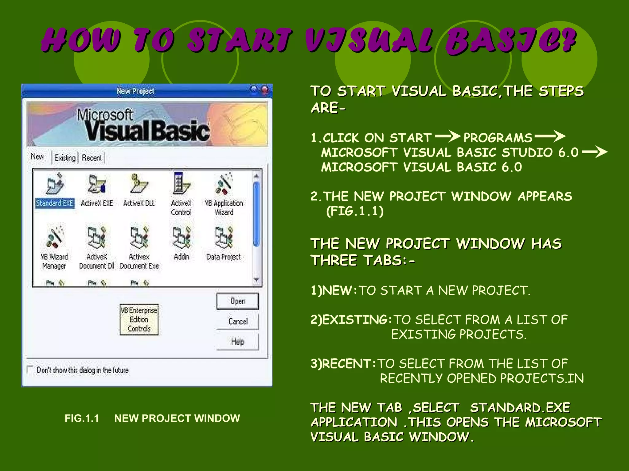 Visual Basic Ppt For Tutorials Computer Ppt