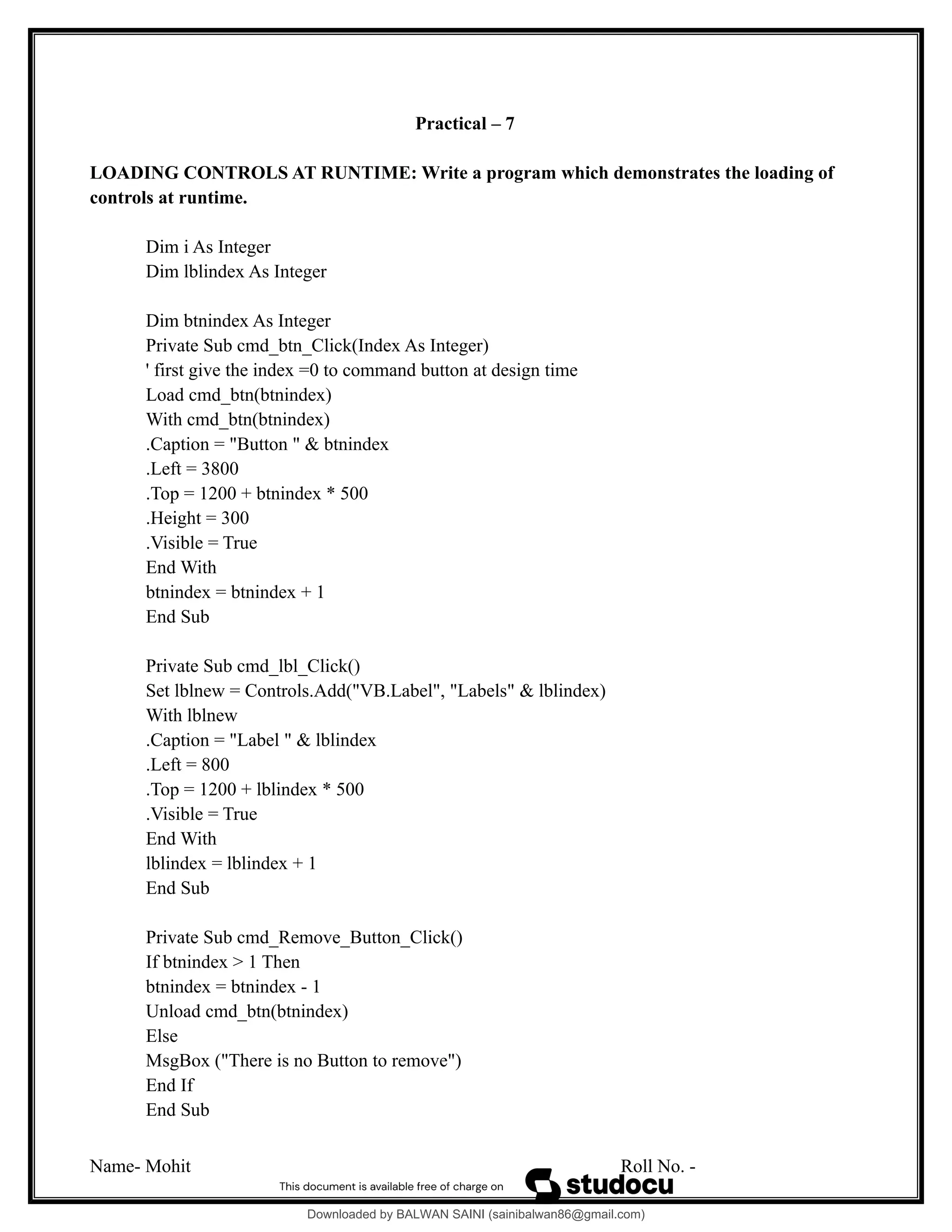 VISUAL BASIC PRATICAL FILE MSC COMPUTER SCIENCE.pdf