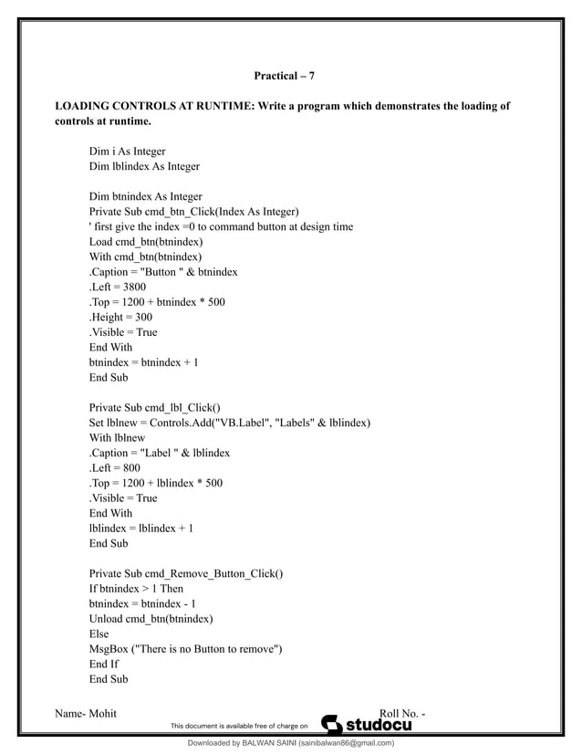 VISUAL BASIC PRATICAL FILE MSC COMPUTER SCIENCE.pdf