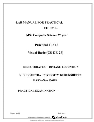 VISUAL BASIC PRATICAL FILE MSC COMPUTER SCIENCE.pdf