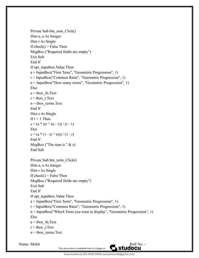 VISUAL BASIC PRATICAL FILE MSC COMPUTER SCIENCE.pdf