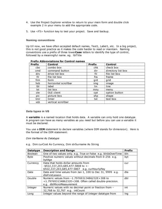 Visualbasic tutorial | PDF