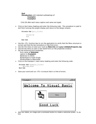 Visualbasic tutorial | PDF